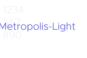 Metropolis-Light Font Free [Download Now]
