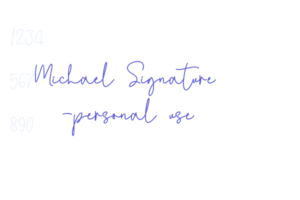 Michael Signature Font Free [Download Now]