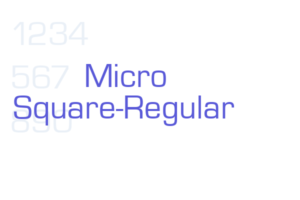 Micro Square-Regular Font Free [Download Now]