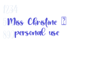Miss Christine Font Free [Download Now]