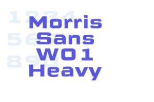 Morris Sans W01 Heavy Font Free [Download Now]