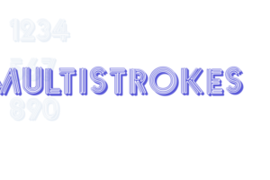 Multistrokes Font Free [Download Now]
