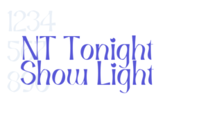 NT Tonight Show Light Font Free [Download Now]