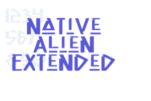 Native Alien Extended Font Free [Download Now]