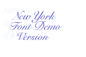 New York Font Demo Version Font Free [Download Now]