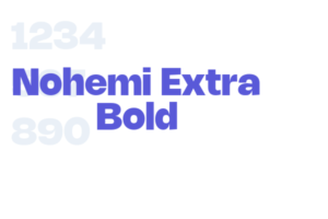 Nohemi Extra Bold Font Free [Download Now]