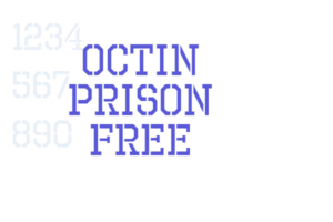 Octin Prison Free - Font Free Download