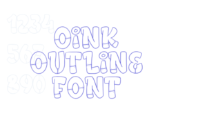 Oink Outline Font Font Free [Download Now]