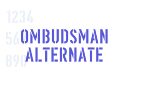 Ombudsman Alternate Font Free [Download Now]