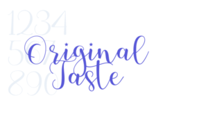 Original Taste Font Free [Download Now]