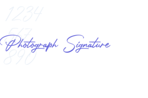 Photograph Signature Font Free [Download Now]