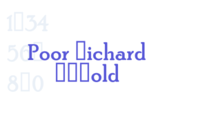 Poor Richard RRBold Font Free [Download Now]