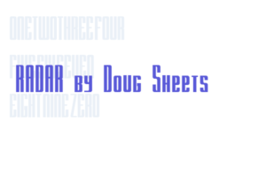 RADAR by Doug Sheets Font Free [Download Now]