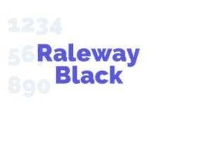 Raleway Black Font Free [Download Now]