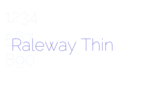 Raleway Thin Font Free [Download Now]
