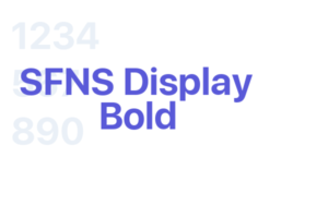 SFNS Display Bold Font Free [Download Now]