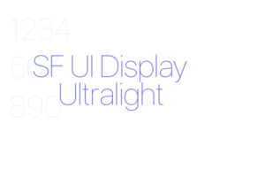 SF UI Display Ultralight Font Free [Download Now]