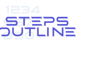 STEPS Outline Font Free [Download Now]