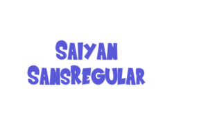 Saiyan SansRegular Font Free [Download Now]