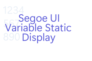 Segoe UI Variable Static Display Font Free [Download Now]