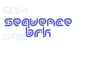 Sequence BRK Font Free [Download Now]