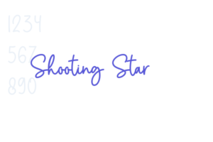 Shooting Star Font Free [Download Now]