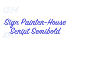 Sign Painter-House Script Semibold Font Free [Download Now]