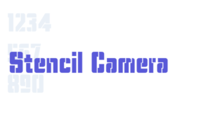 Stencil Camera - Font Free Download