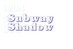 Subway Shadow Font Free [Download Now]