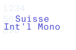 Suisse Int'l Mono Font Free [Download Now]