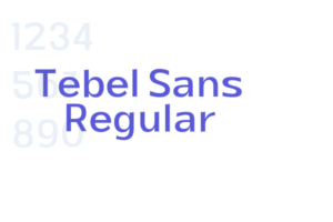 Tebel Sans Regular Font Free [Download Now]