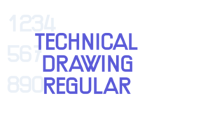 Technical Drawing Regular Font Free [Download Now]
