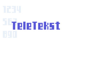 TeleTekst Font Free [Download Now]