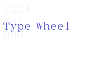 Type Wheel - Font Free Download