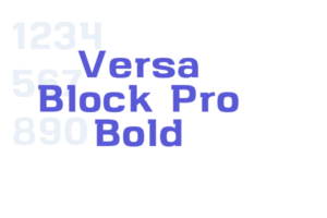 Versa Block Pro Bold Font Free [Download Now]