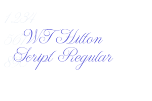 WT Hilton Script Regular Font Free [Download Now]