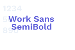 Work Sans SemiBold Font Free [Download Now]