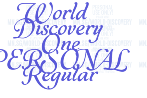 World Discovery One PERSONAL Regular Font Free [Download Now]