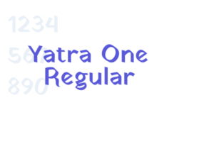 Yatra One Regular Font Free [Download Now]