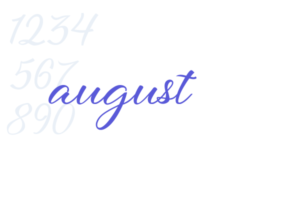 august Font Free [Download Now]