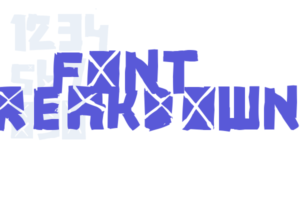 font breakdown Font Free [Download Now]