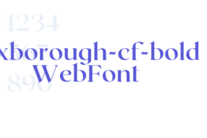 roxborough-cf-bold WebFont Font Free [Download Now]