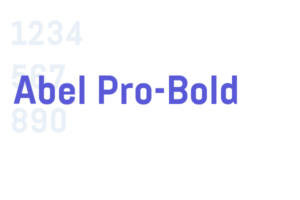 Abel Pro-Bold Font Free [Download Now]