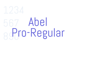 Abel Pro-Regular Font Free [Download Now]