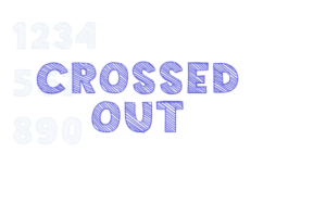 Crossed Out Font Free [Download Now]