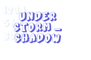 UNDER STORM - Shadow Font Free [Download Now]