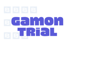 Gamon Trial Font Free [Download Now]