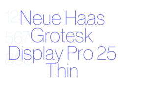 Neue Haas Grotesk Display Pro 25 Thin Font Free [Download Now]