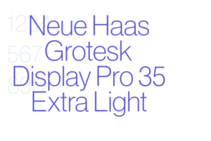 Neue Haas Grotesk Display Pro 35 Extra Light Font Free [Download Now]