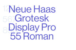 Neue Haas Grotesk Display Pro 55 Roman Font Free [Download Now]